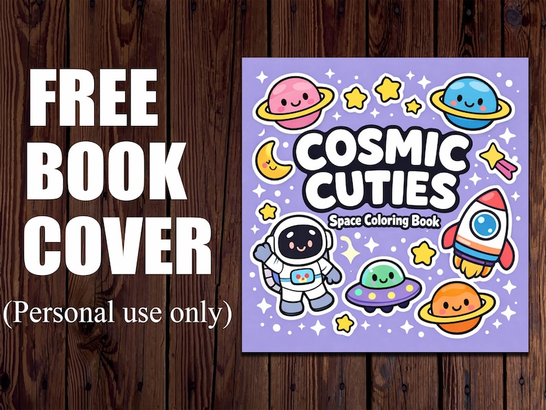 Cosmic Cuties Printable Coloring Pages – 20 Whimsical Space Line Art ...