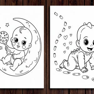 Baby Coloring Pages | 20 Sweet Designs (digital Download) - Etsy