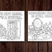 Messy Room Coloring Pages: Cluttered Room Chaos Art (digital Download ...