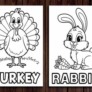 Farm Animals Coloring Pages: 20 Fun Barnyard Designs (digital Download ...