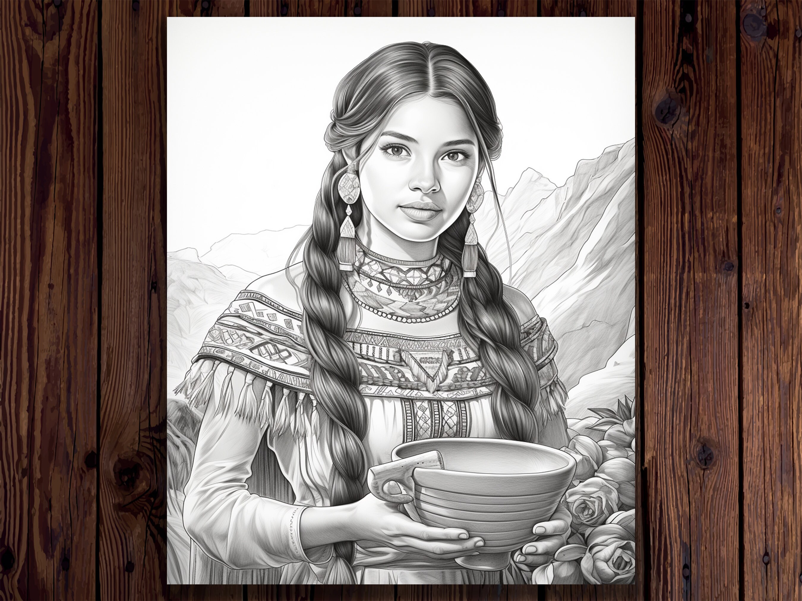 Inca Indian Coloring Pages