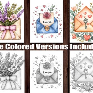 37 Printable Heartfelt Letters Coloring Pages in Grayscale for Adults ...