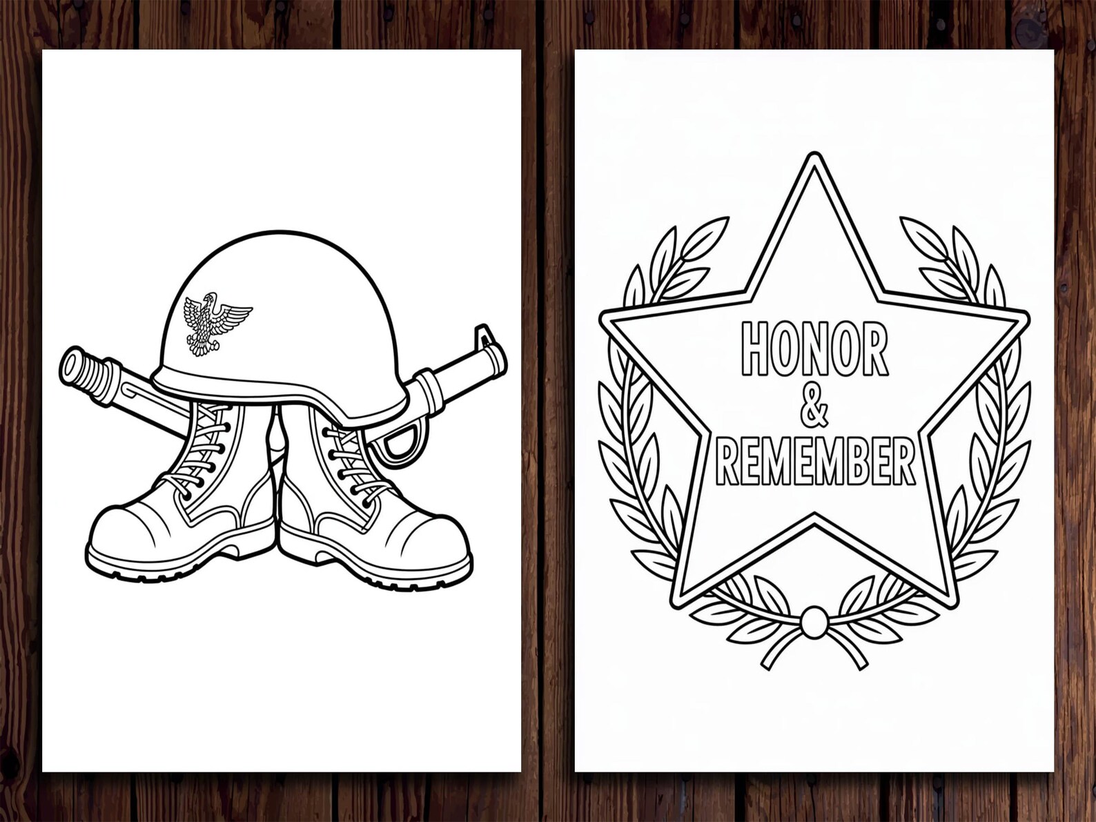 Memorial Day Coloring Pages: Patriotic USA Printables (digital Download ...