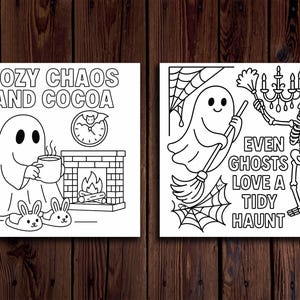 Cozy Haunted House Coloring Pages: Spooky-cute Halloween Designs (PDF ...