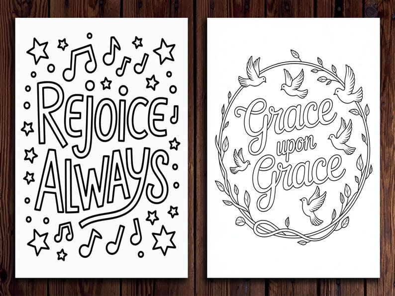 Bible Verse Coloring Pages: Christian Quotes & Affirmations (PDF) - Etsy