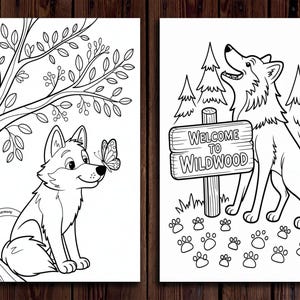 20 Wolf Coloring Pages Printable | Realistic, Cute & Howling Forest ...