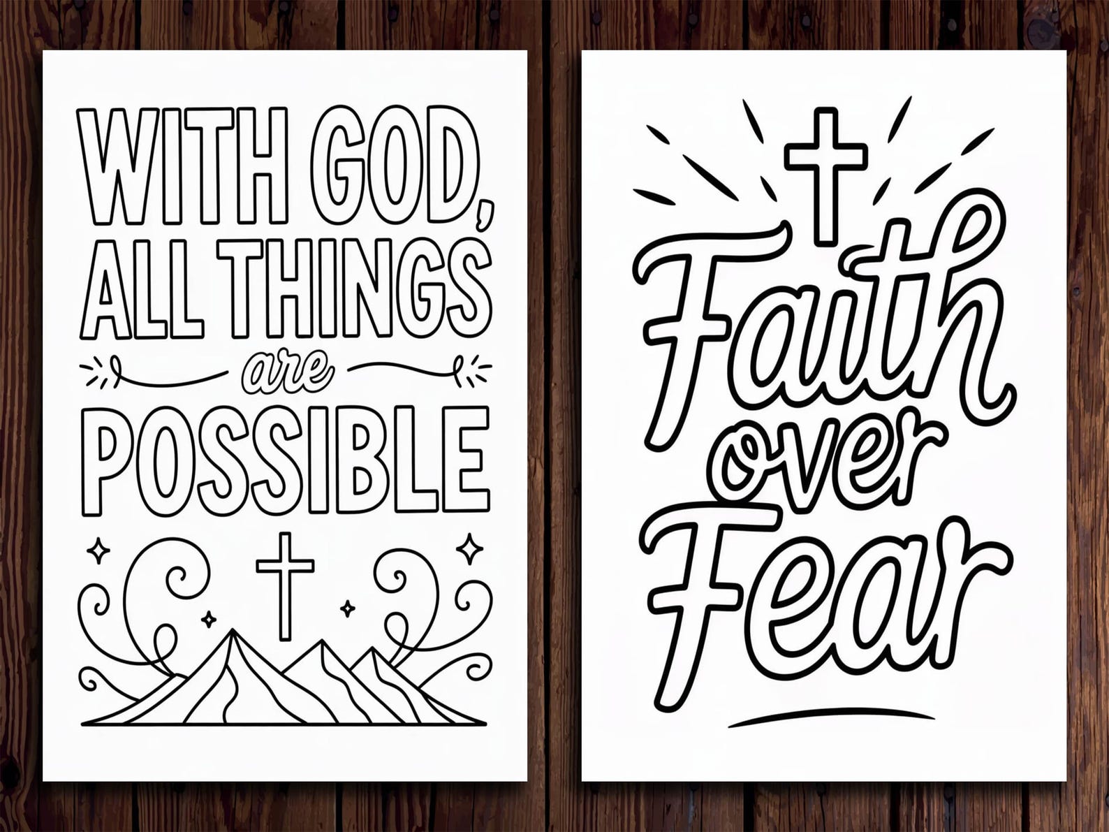Bible Verse Coloring Pages: Christian Quotes & Affirmations (PDF) - Etsy