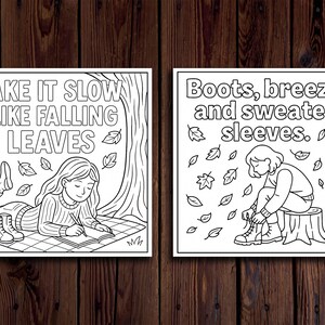 Falling Leaves & Fuzzy Sweaters – 20 Cozy Autumn Coloring Pages | Crisp ...