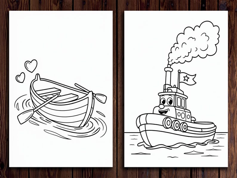 Boat Coloring Pages: 20 Nautical Designs for Kids & Adults (PDF ...