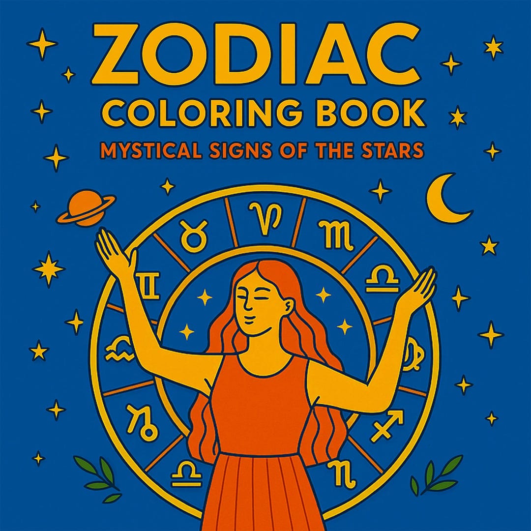 Zodiac Coloring Pages | 20 Mystical Astrology & Celestial Designs for ...