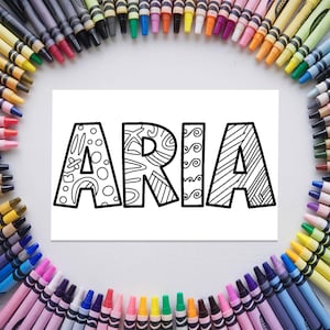 Personalized Name Coloring Pages for Kids & Adults | Custom Printable ...