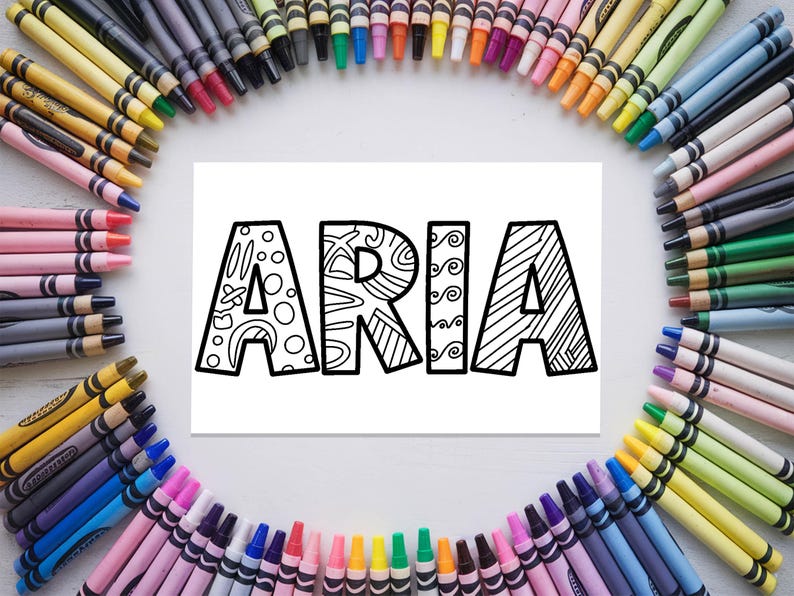 Personalized Name Coloring Pages for Kids & Adults | Custom Printable ...