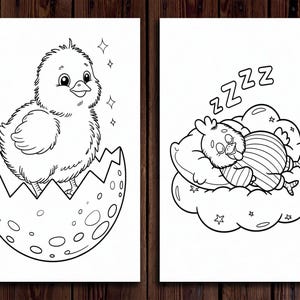 Kawaii Chicken Coloring Pages | 20 Cute Farm & Baby Chick Designs for ...