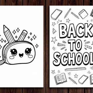 Back to School Coloring Pages | 20 Fun and Educational Designs for Kids ...