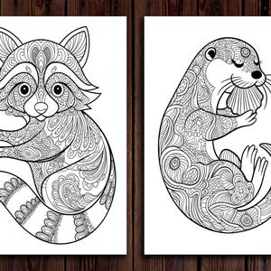 50 Animal Mandala Coloring Pages: Wildlife Art, Floral & Geometric (PDF ...