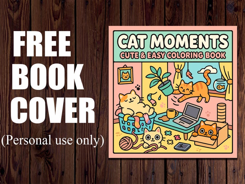 Cat Moments Printable Coloring Pages – 20 Cozy Cat Line Art Designs - Etsy
