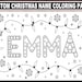 Personalized Christmas Name Coloring Pages for Kids and Adults | Custom ...