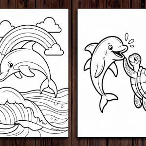 Dolphin Coloring Pages | 20 Cute & Ocean-themed Designs for Kids and ...