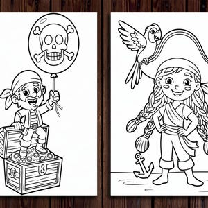 Pirate Coloring Pages: Treasure Maps & Ships - Kids' Printable Activity ...