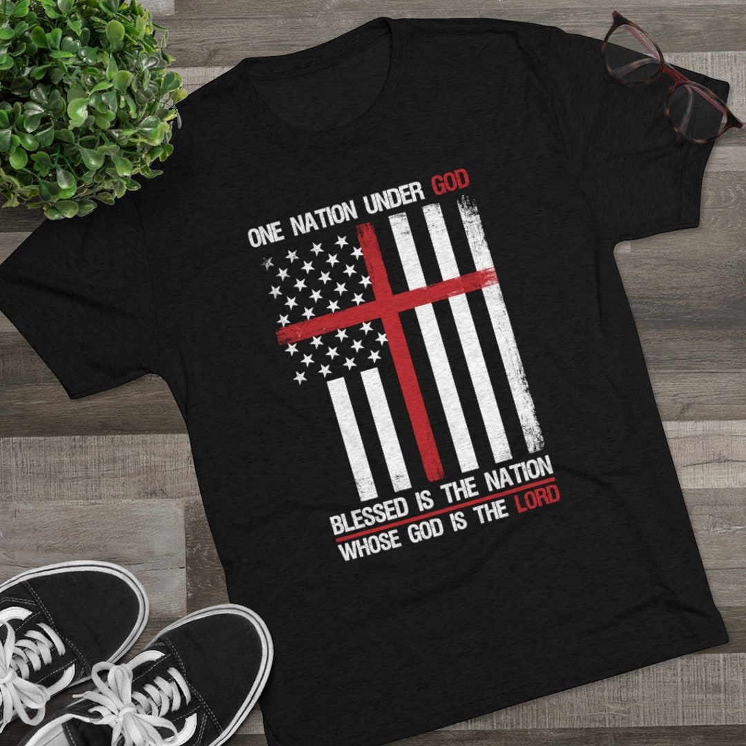 American Flag, Patriotic, Christian Shirts, Blessed Nation, Christian ...