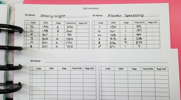 Diamond Painting Journal, Printable Digital Diamond Painting Log Book ...