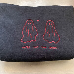 Halloween Sweater Cute Ghosts Ghost Sweater Embroidered - Etsy