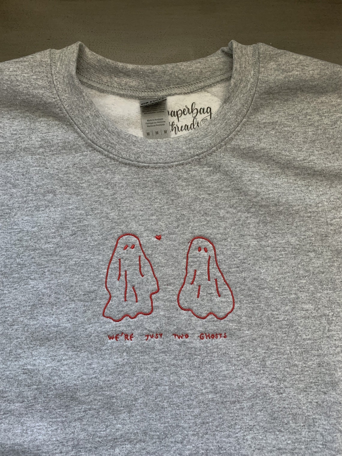 Halloween Sweater Cute Ghosts Ghost Sweater Embroidered - Etsy