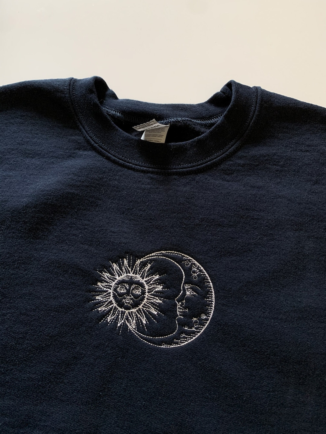 Sun and Moon Sweater, Astrology, Embroidery Sweater, Crewneck ...