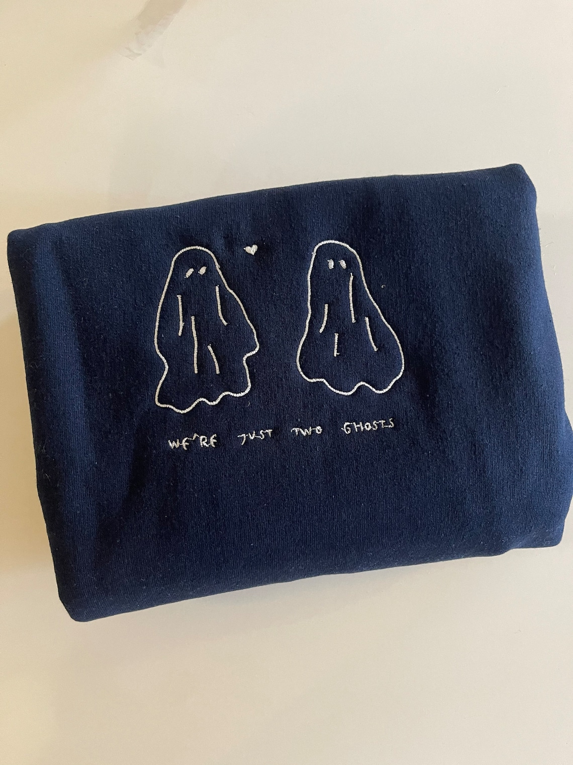 Halloween Sweater Cute Ghosts Ghost Sweater Embroidered - Etsy