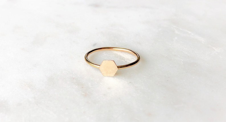 Gold Filled Hexagon Ring, Beehive Ring , Hive Ring, Bee Jewelry ...