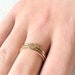 Tiny Shell Stacking Ring, Gold Filled Seashell Stacking Ring, Thin Gold Shell Ring, Stacking ...