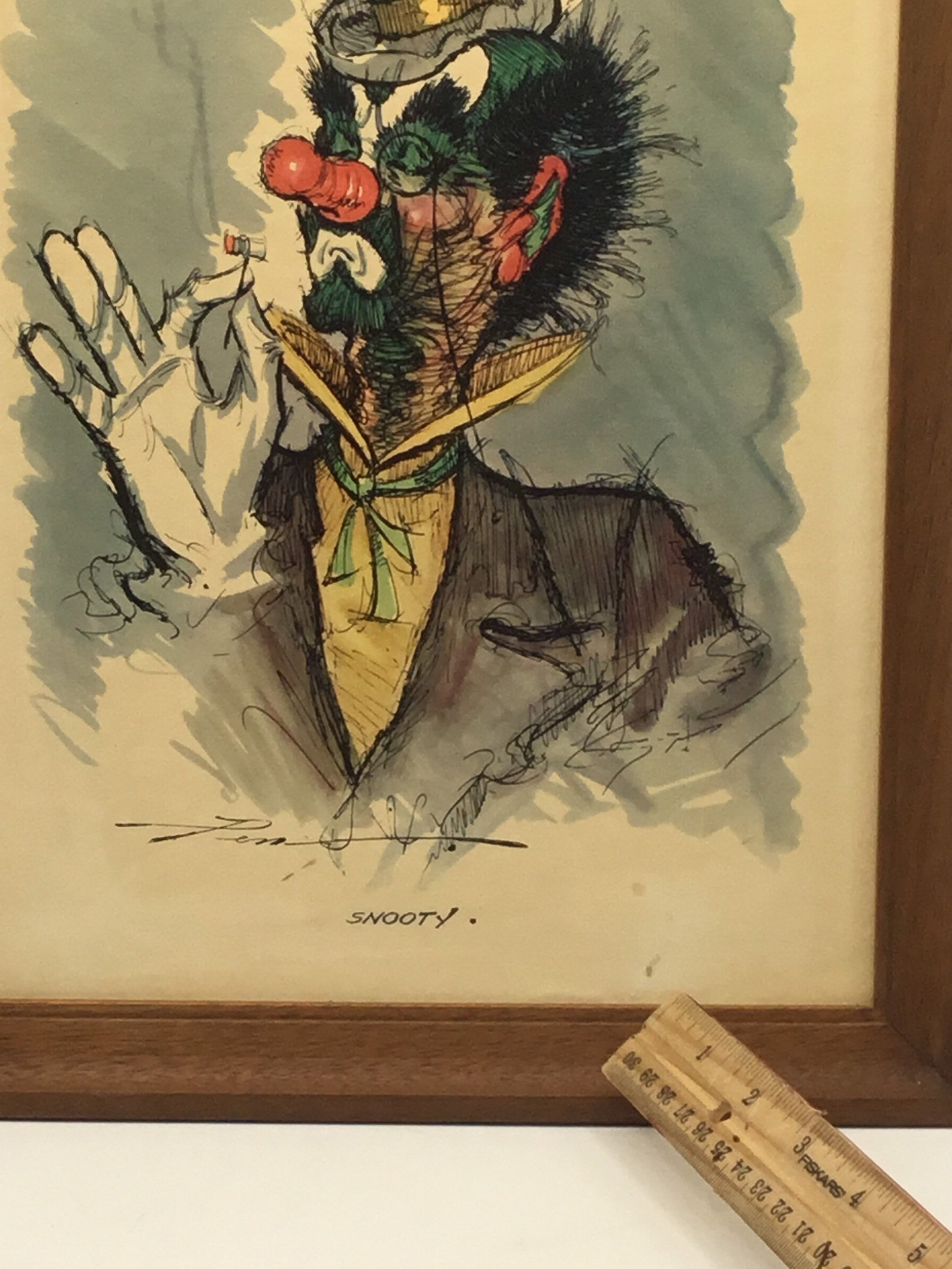 Mid Century Clown Art Snooty and Pat by William Pender Shumaker ...