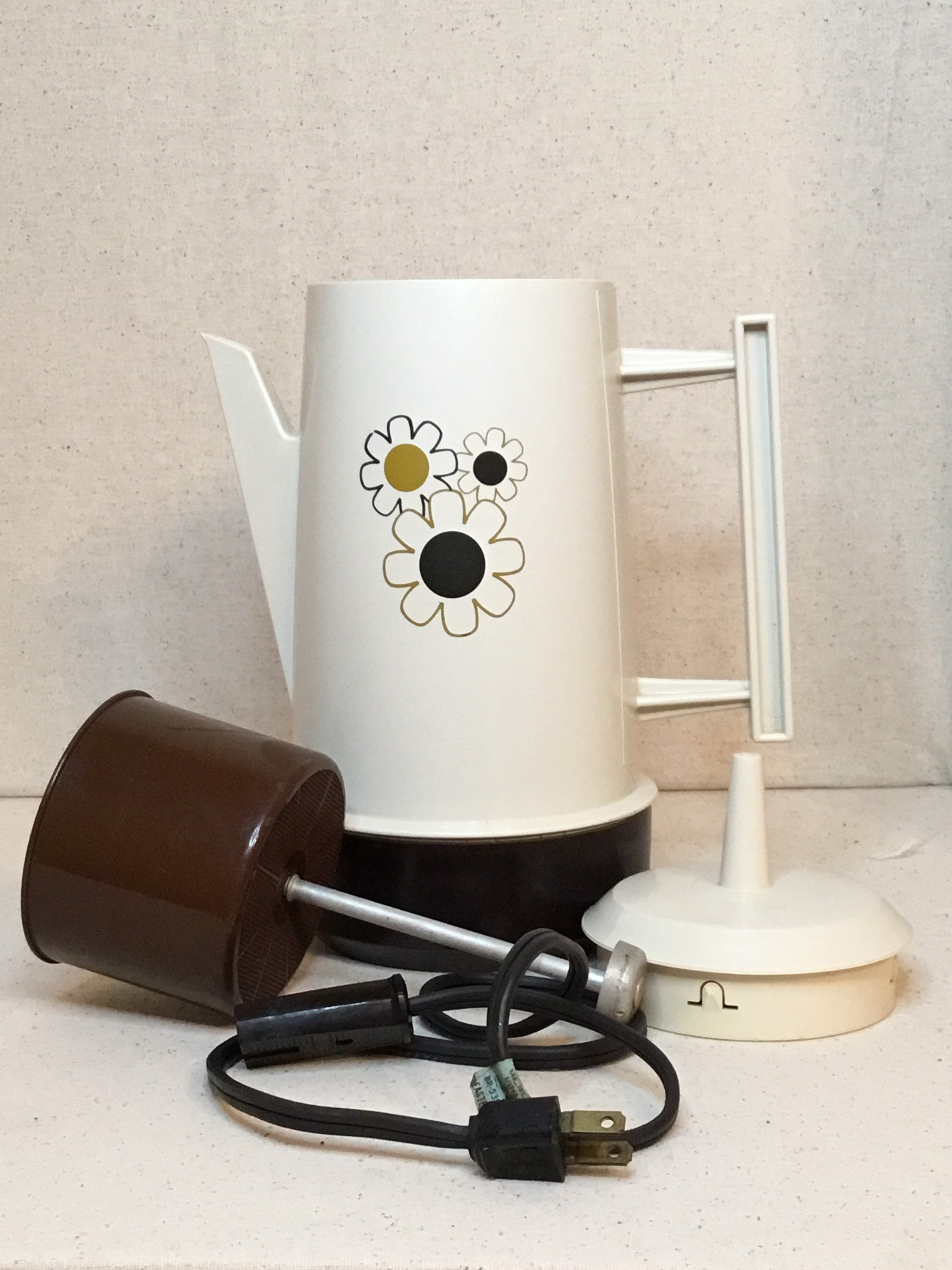 Automatic Poly Perk Coffee Percolator with Mod Flowers 8 | Etsy