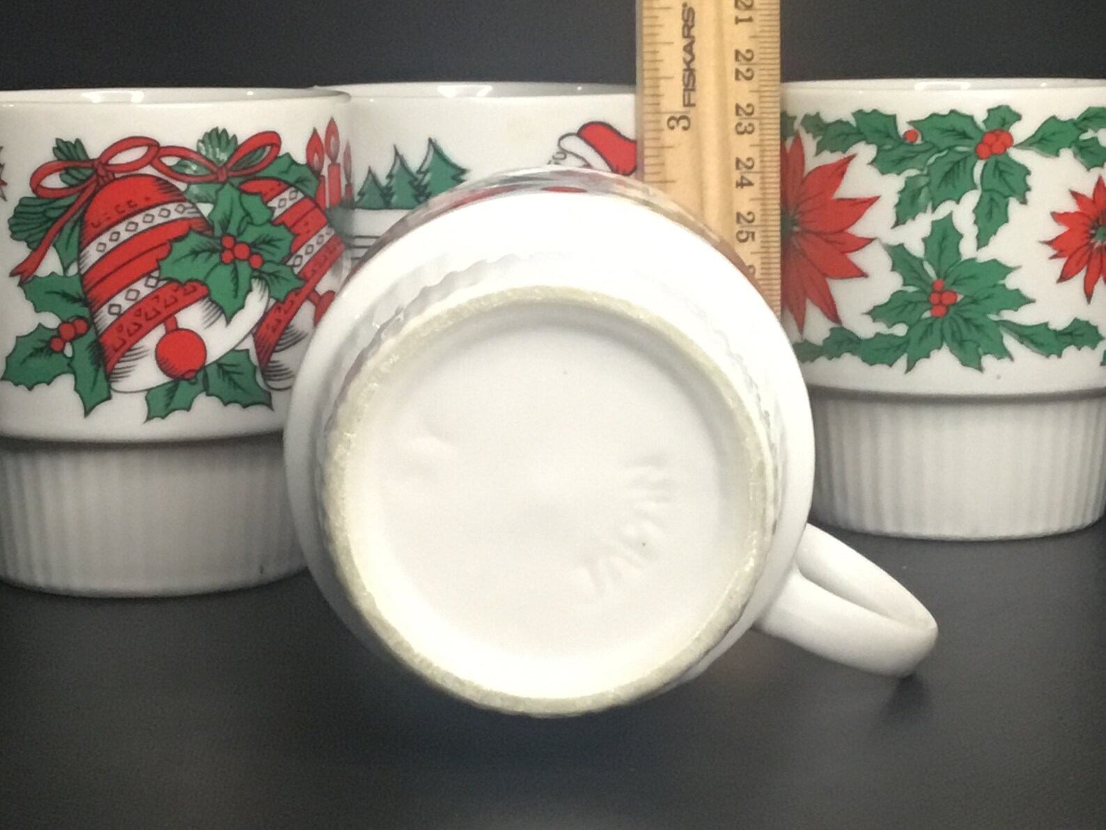 Stacking Christmas Mugs Set of 4 - Etsy