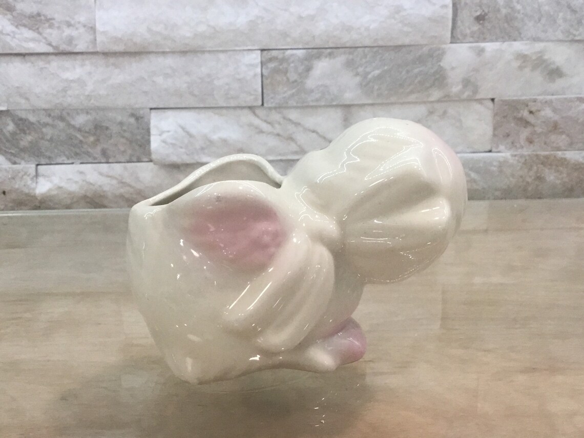 Vintage Bird Planter in 50s Pink - Etsy