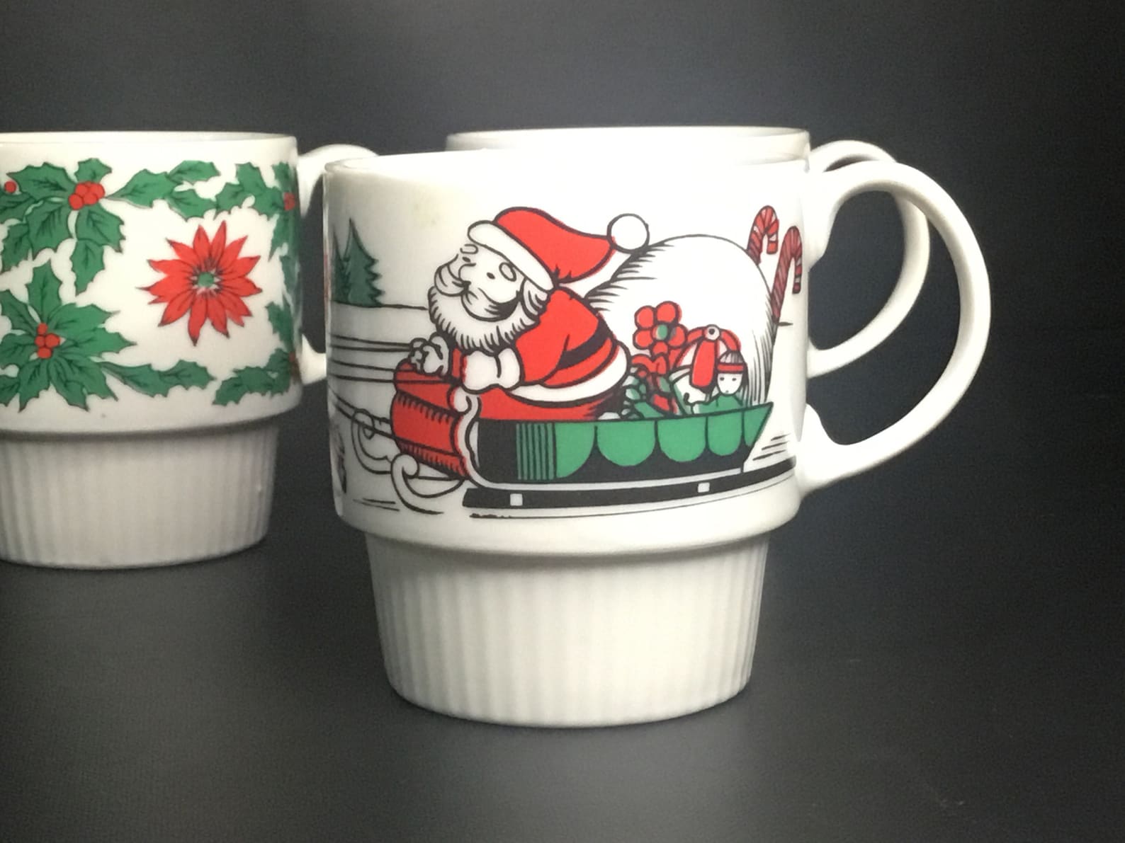 Stacking Christmas Mugs Set of 4 - Etsy