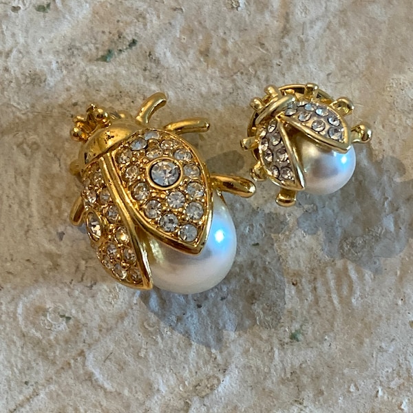 Faux Pearl Ladybug - Etsy