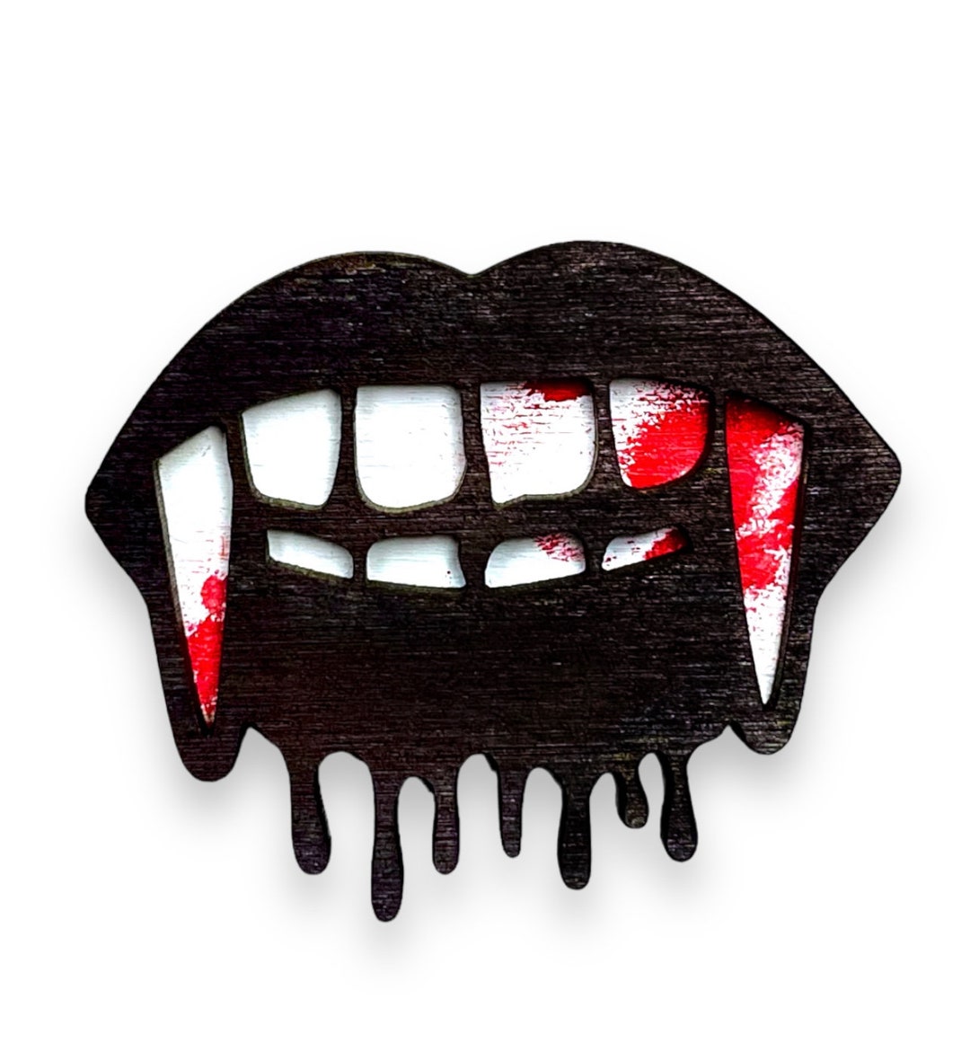 Blood Splatter Vampire Car Freshener Clip, Halloween, Vamp Fangs, Air ...