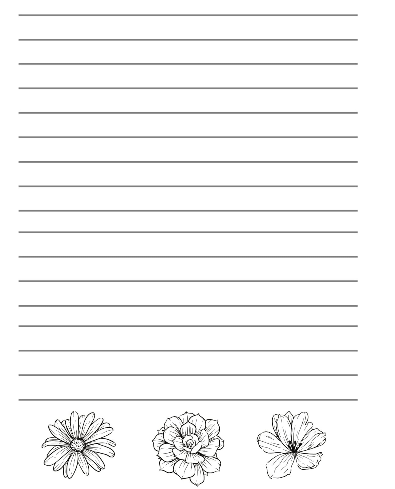 Printable Journal with Lined and Blank Pages Coloring Pages | Etsy