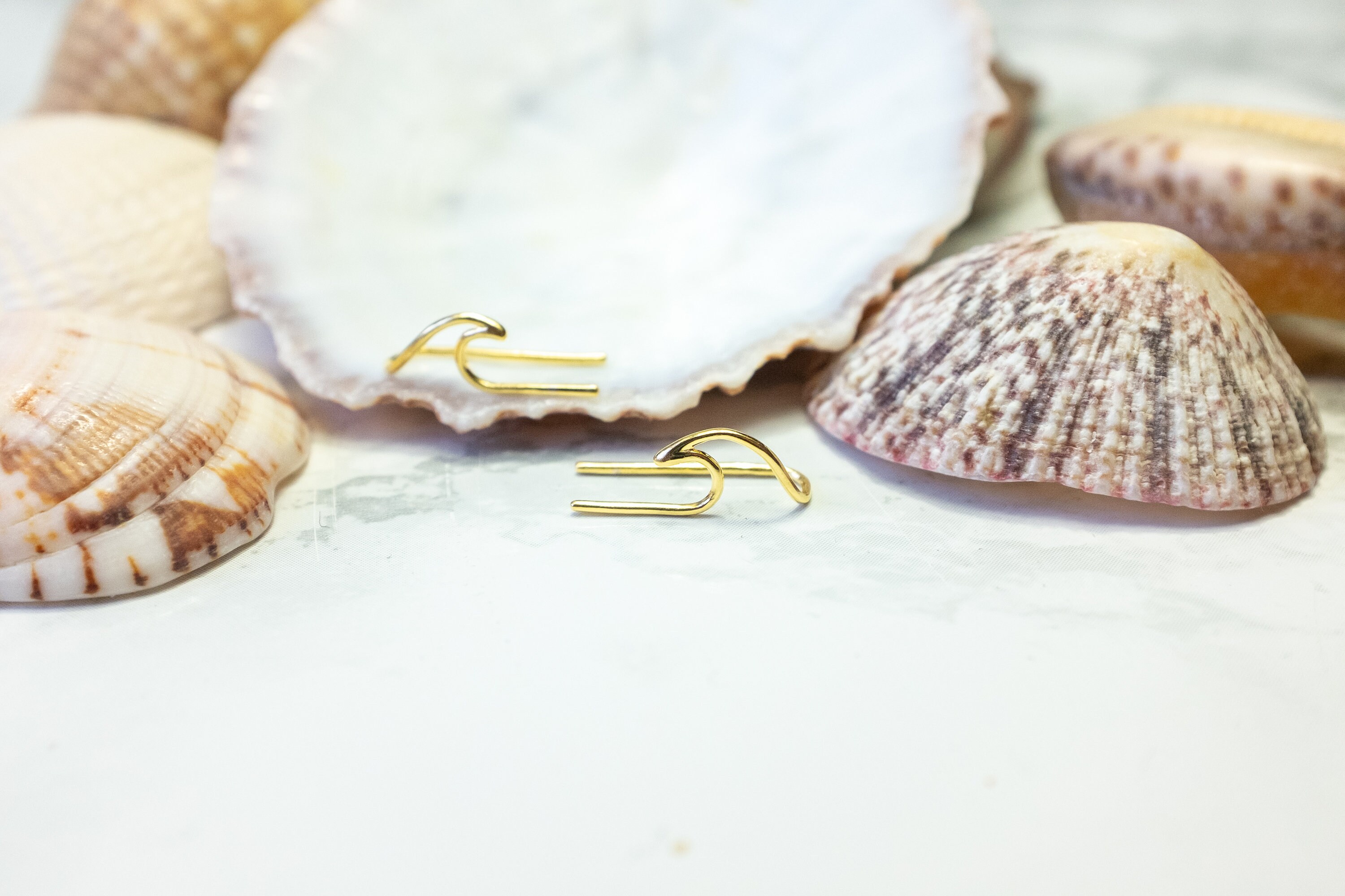 Wave Ear Climber Set, Sterling Silver Ear Crawler, Dainty Earrings ...