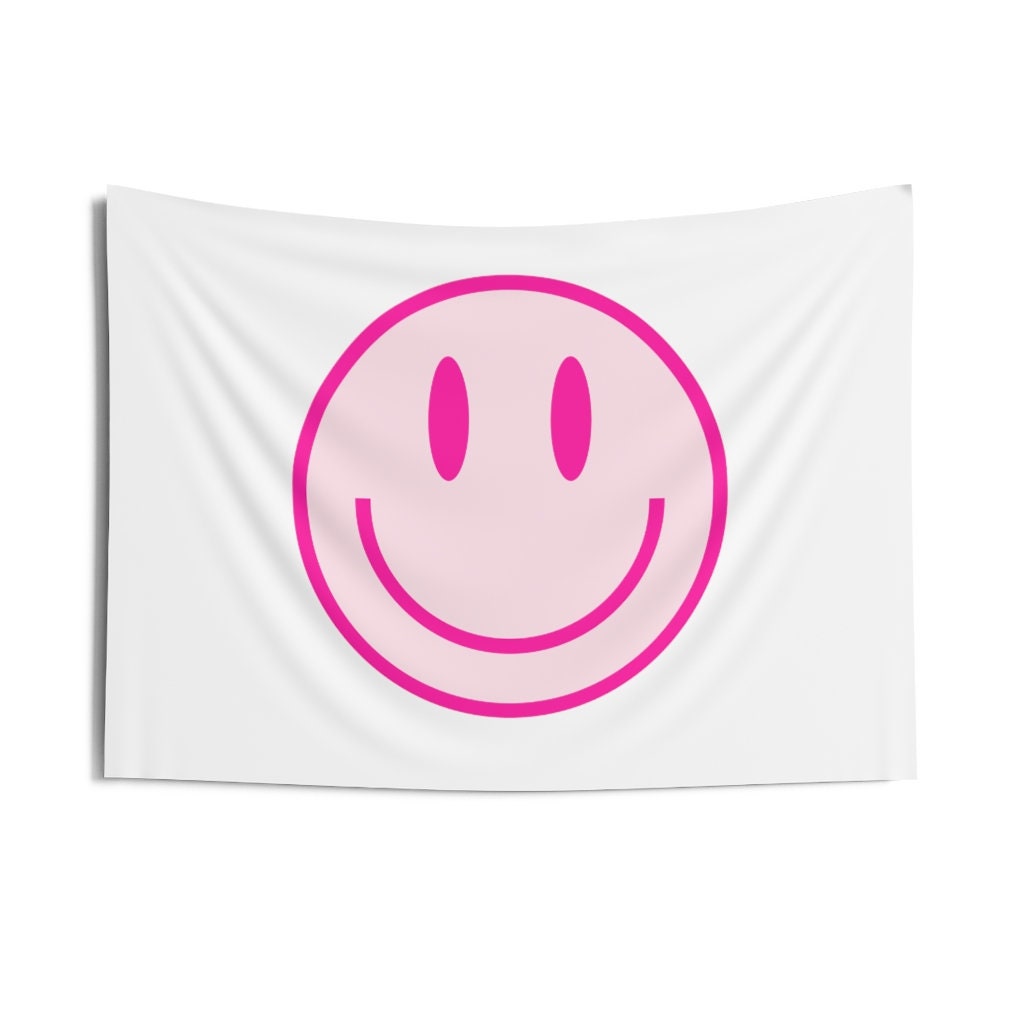Hot Pink Smiley Face