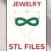 Infinity Pendant STL File Charm - Instant Download - 3D Modeling CAD ...