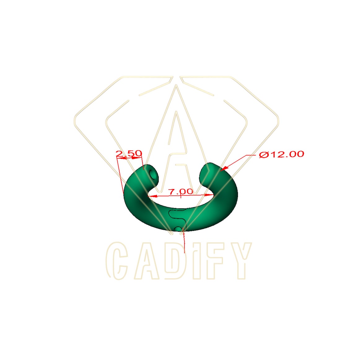 Earring Print File 3D STL Round Hoop Small Huggies Earring ...