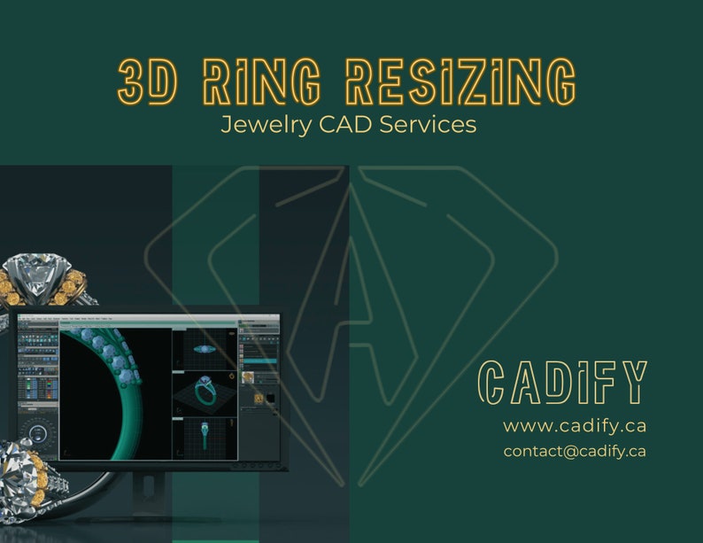 Standard 3D Ring Resizing Service 2 to 4 Business Days for 3D Ring ...