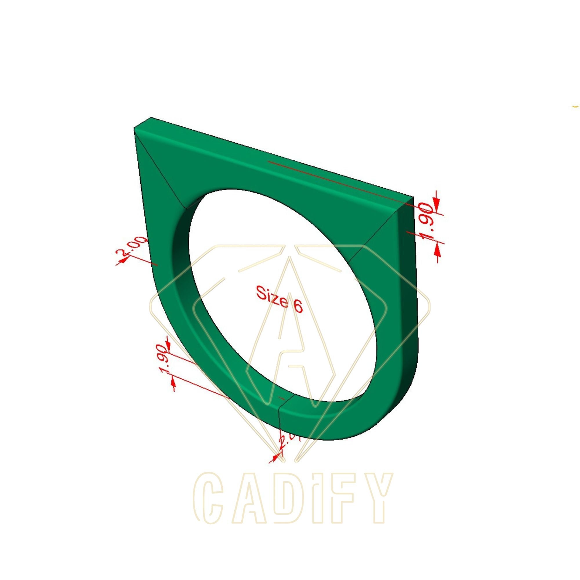 3D File Ring Stacking Flat Wedge Ring Pave Downloadable STL File For 3D ...