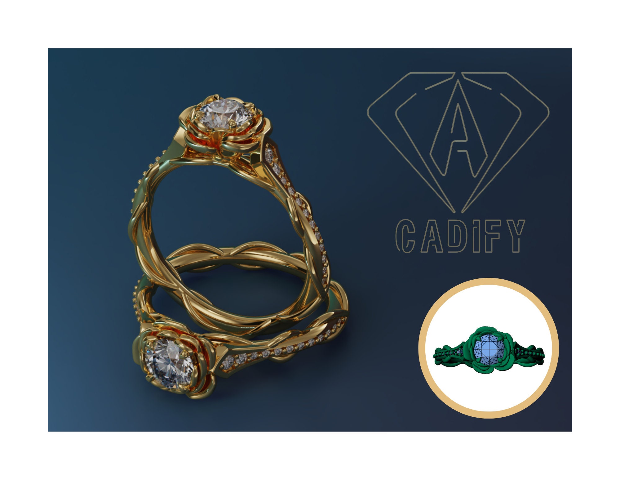 Custom CAD Services Personalized 3D Jewelry Designs Made to Order by ...
