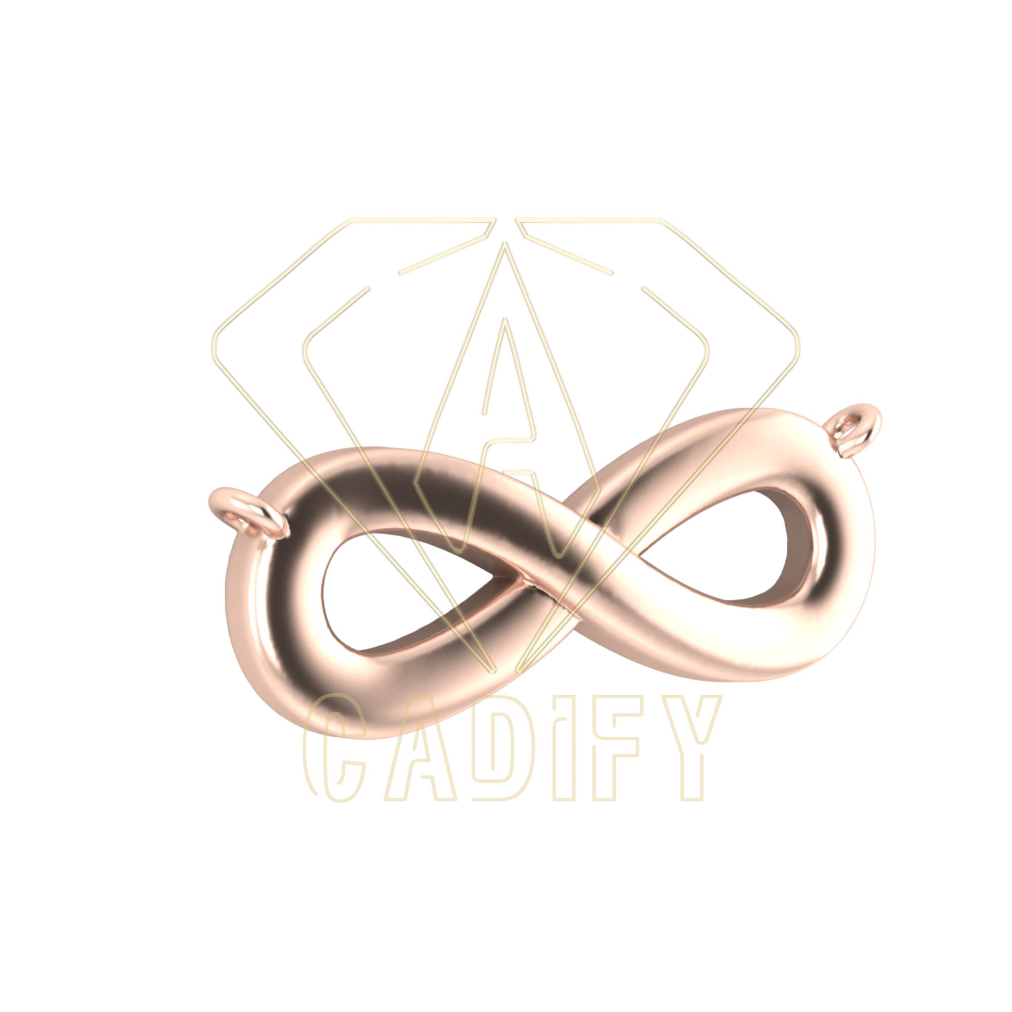 Infinity Pendant STL File Charm Instant Download 3D Modeling CAD ...