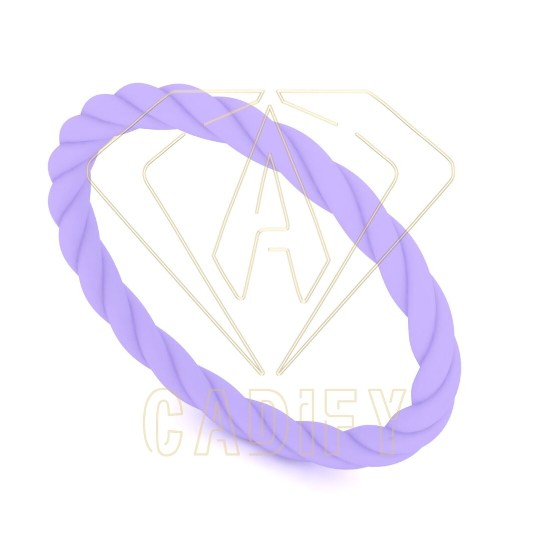 Casting Ready STL | Twisted Rope Stacking Ring Wedding Band 1.8mm ...