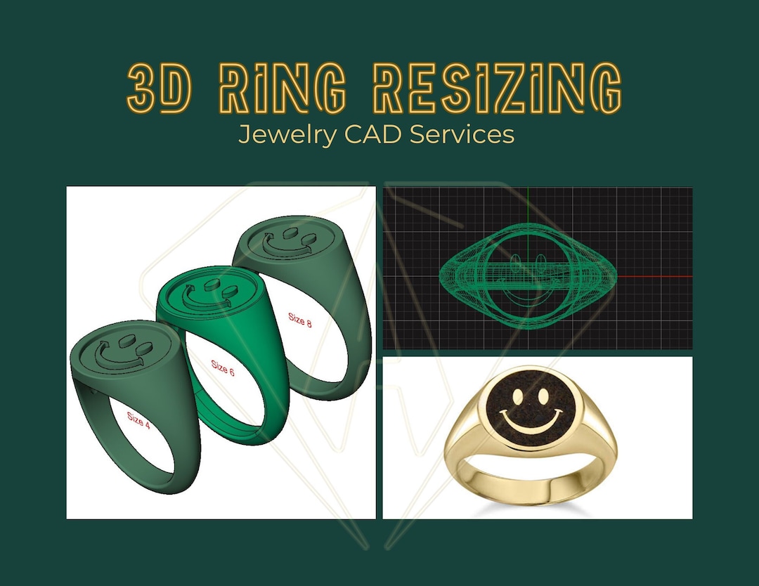 Standard 3D Ring Resizing Service 2 to 4 Business Days for 3D Ring ...