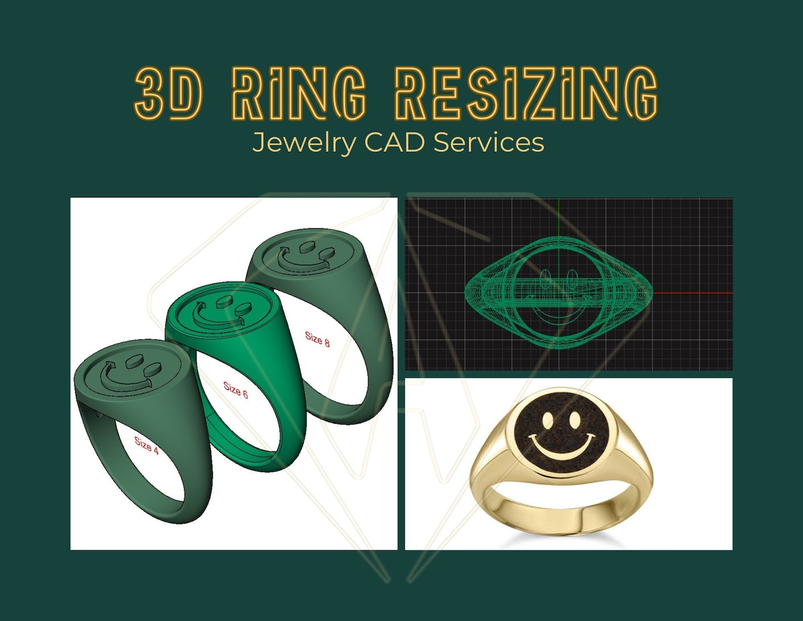 Standard 3D Ring Resizing Service 2 to 4 Business Days for 3D Ring ...